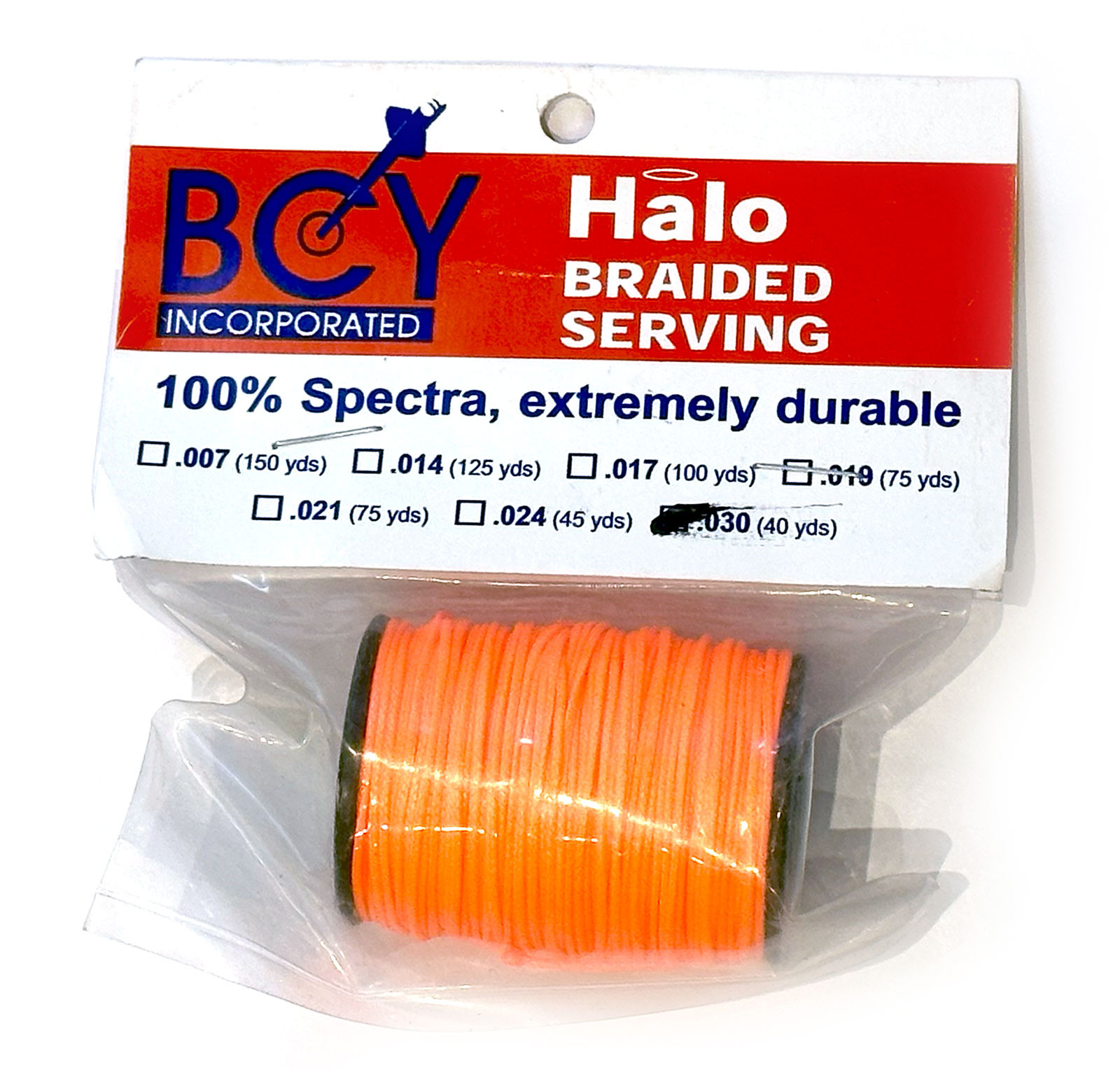 BCY Crossbow Center Serving, Halo, 0.30 - 40 yds, fluorescent orange