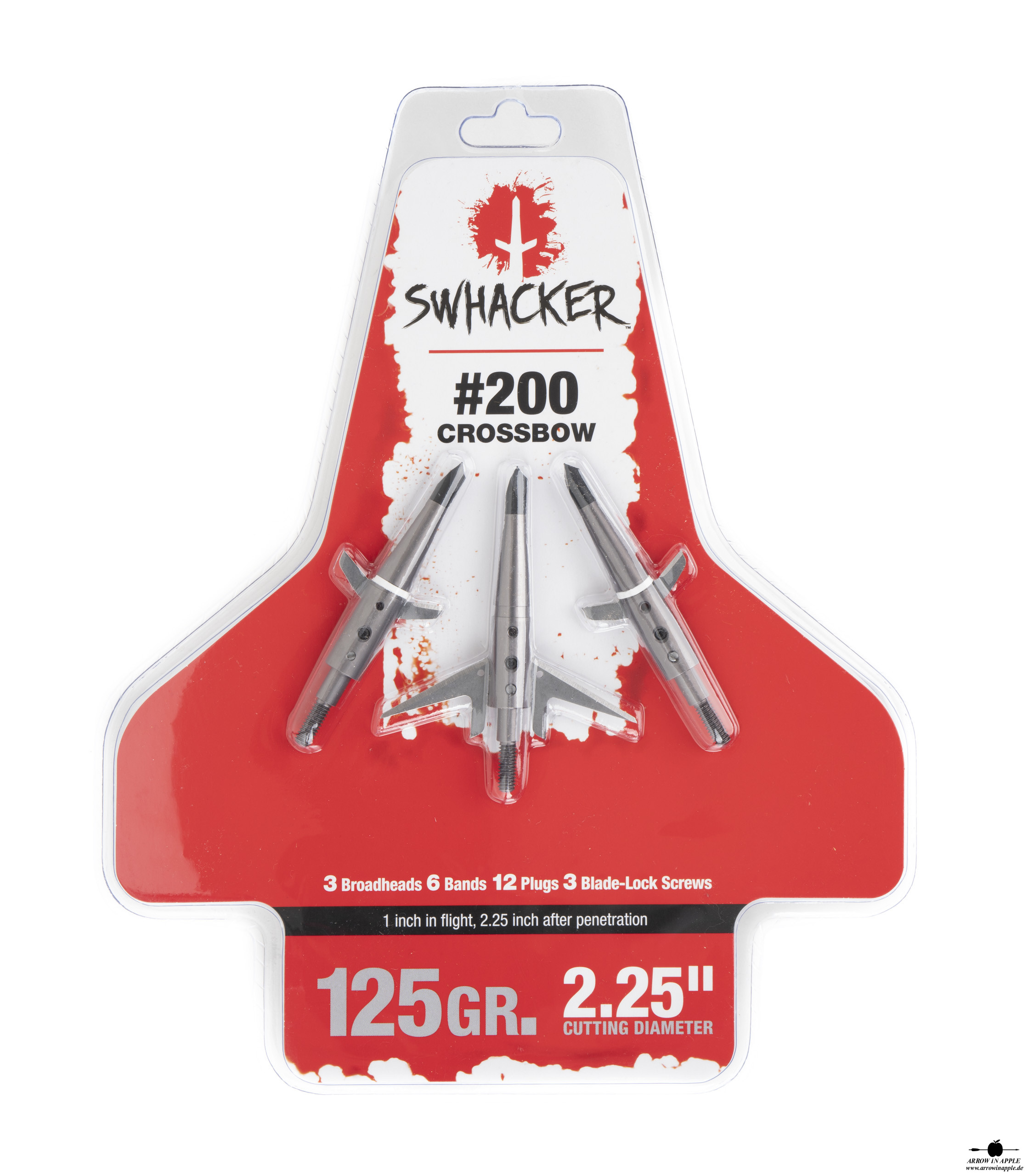 Swhacker #200 Crossbow Broadhead, 125 Grain, 2.25-Inch max. Durchm ...